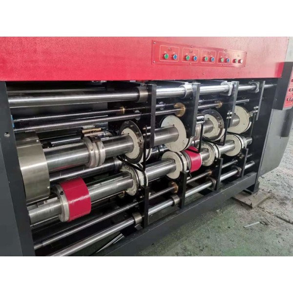 Quality 2 Color Flexo Folder Gluer Machine 600*1900 - 1600*2900mm Feed Range for sale