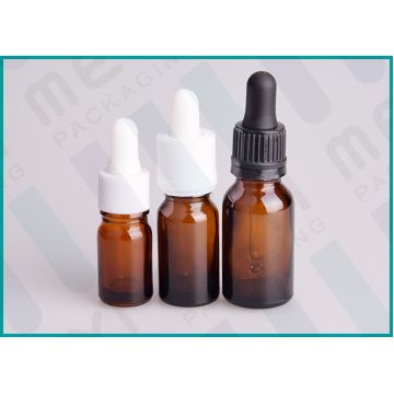 Quality Amber Glass Dropper Bottles With Different Types Dropper / Essential Oil dropper for sale