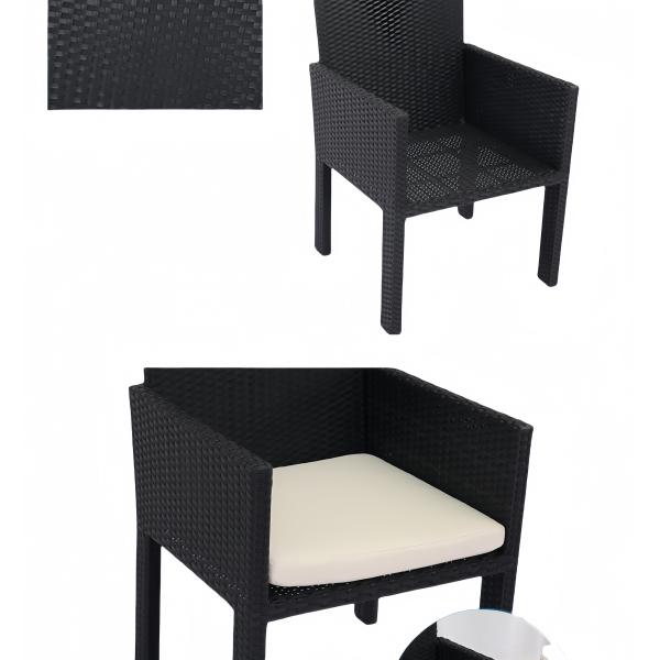 Quality 7 PCS Woven Dining Table Chairs Patio Conversation Leisure Rattan Sofa Set for sale