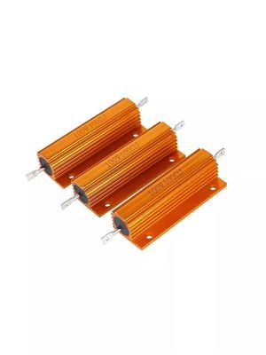 Quality Wirewound Resistor 5W 100ohm With Gold Aluminum Shell for sale
