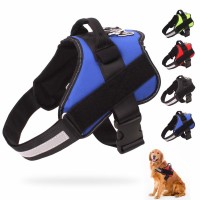 Quality Reflective Dog Harness Leash Breathable Adjustable With Handle No More Pulling for sale