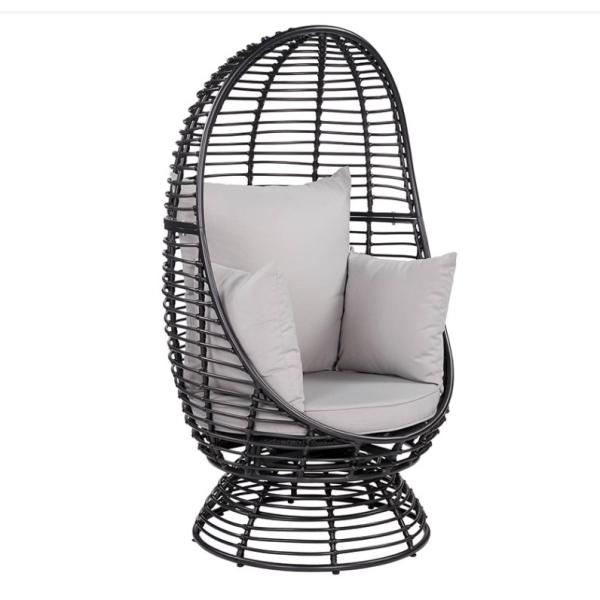 Quality Egg Round Patio Outdoor Indoor Garden PE Rattan Swing Chair Hotel Garden for sale