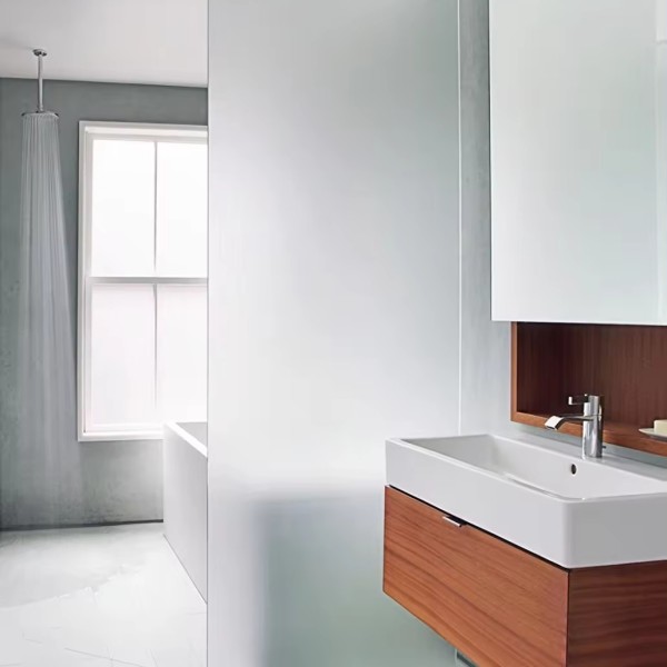 Quality Qualified Float Glass 10mm Frost Acid Etched Tempered Glass for Shower Glass Door for sale