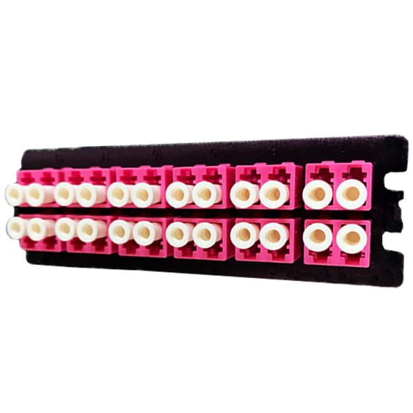 Quality Fiber 12 24 Core Single Mode MPO MTP Cassettes Magenta MPO Patch Panel Cassette for sale
