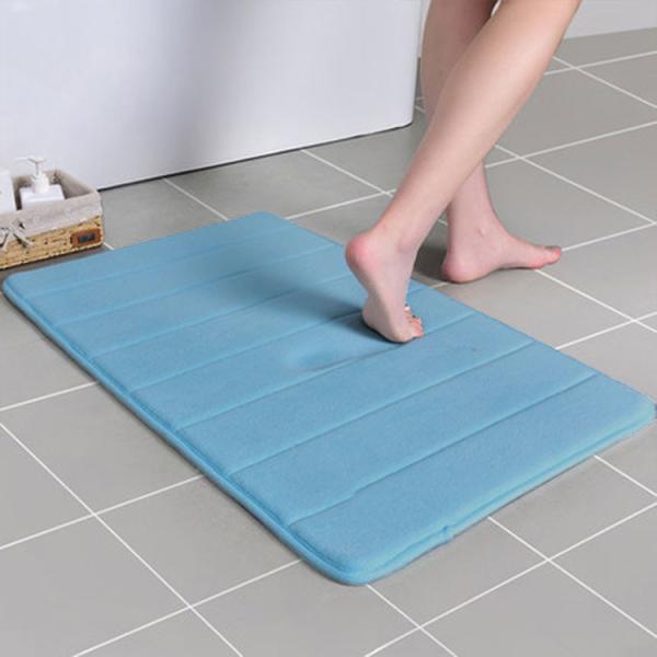 Quality Polyester Memory Foam Bathroom Mat 50x80 Cm Non Slip for sale