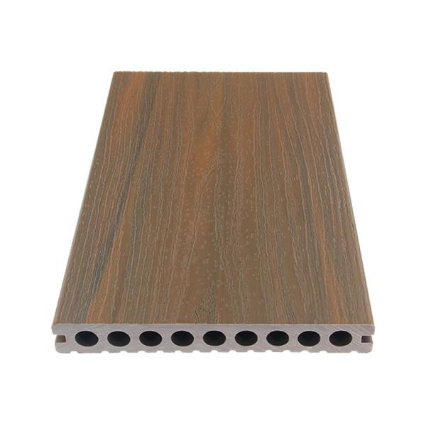 Quality Amber Yellow Eco Capped Composite Deck Boards Beach Road Fire Resistant for sale