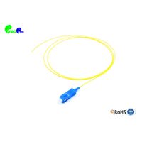 Quality SC Fibre Optic Pigtail 0.9mm G657A1 9 / 125μm Single Mode Jacket Material Loose for sale