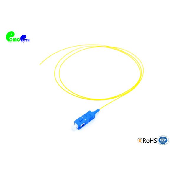Quality SC Fibre Optic Pigtail 0.9mm G657A1 9 / 125μm Single Mode Jacket Material Loose buffer easy to strip 2m LSZH for sale