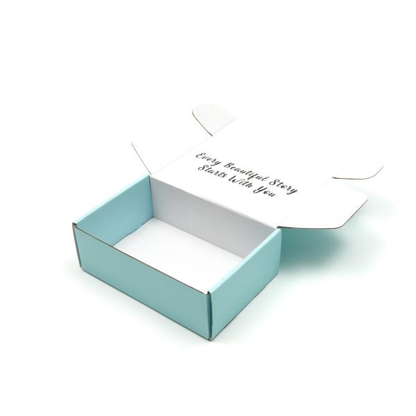 Quality Recycled Corrugated Packaging Paper Box Full Color Printing For Shoes Clothing for sale