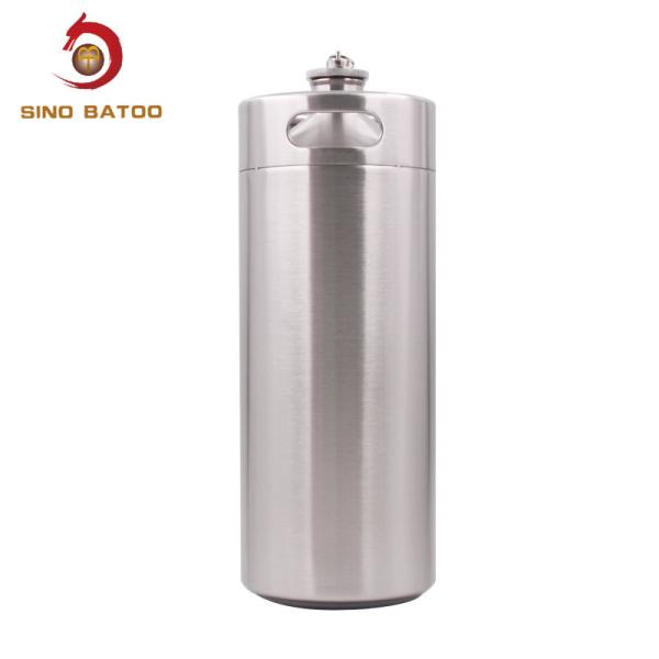 Quality Single Wall Stainless Mini Keg , Food Grade 4L 1 Gallon Mini Keg for sale