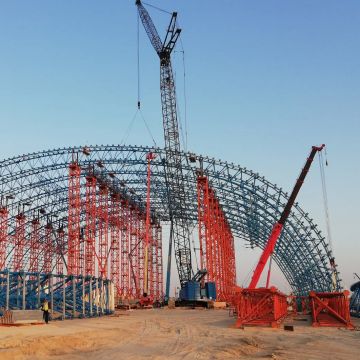 Quality Prefabricated SGS Light Steel Frame Building Structure S235JR For Coal Shed for sale