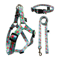 Quality Custom Logo Hunter Dog Leashes Cute Soft Flamingo Style Polyester for sale