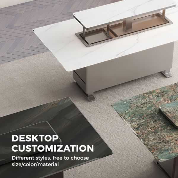 Quality Smart and Space-Saving Multifunction Lift Freezer Conference Table for Modern for sale