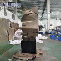 Quality Hot selling large-scale abstract outdoor square geometric metal art geometric gravel stainless steel sculpture for sale