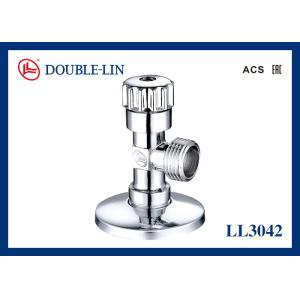 Quality Polished Chromed Plated 1/2" x 3/8" Brass Angle Valves for sale
