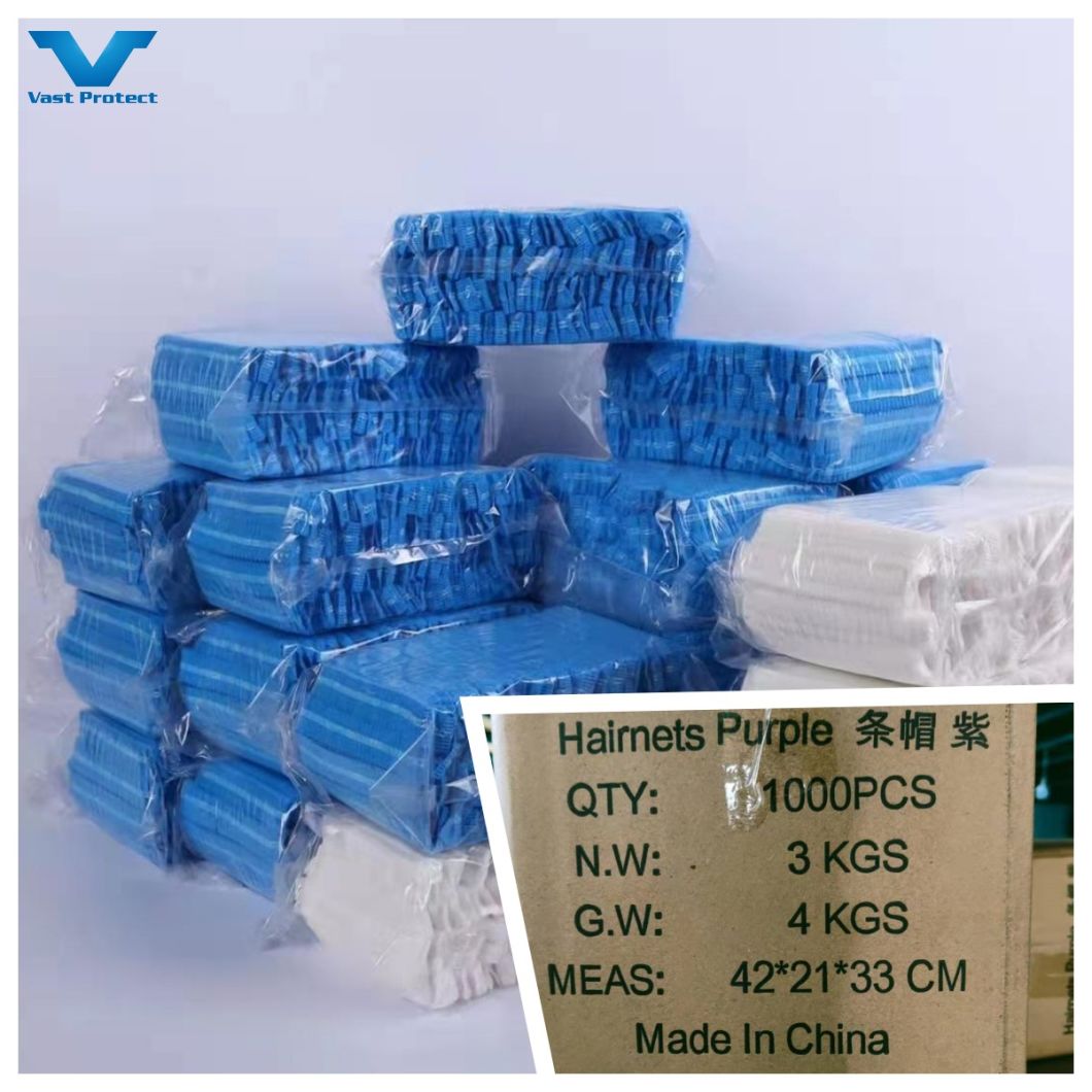 Manufacturer Nonwoven PP Disposable Cap Strip Cap Mob Cap Bouffant Cap