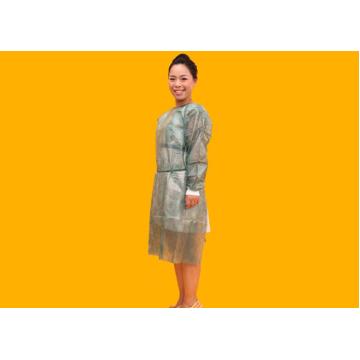 Quality Round Neck Disposable Medical Gowns , Lightweight Breathable Coveralls for sale