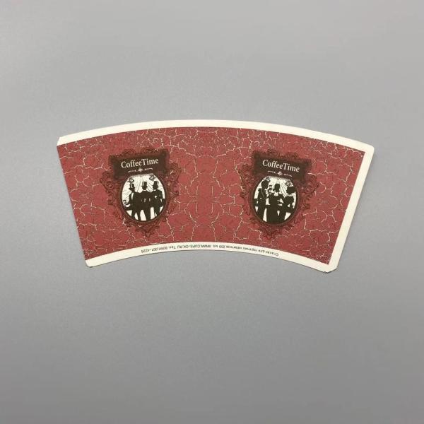 Quality Waterproof Paper Tea Cup fan Raw Material Flexographic for sale