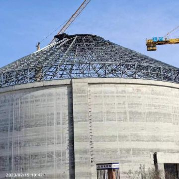Quality Prefabricated Steel Space Frames Structure Q235 For Clinker Silo for sale
