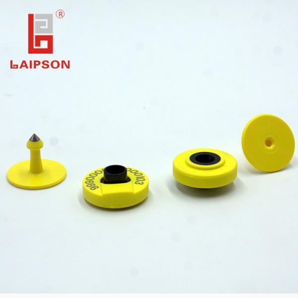 Quality Barcode Cow Cattle Tracking Rfid Electronic Tag , Numbered Ear Tags for sale