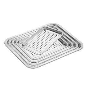 Quality Food Grade Perforated Baking Tray Stainless Steel Material With Round Hole for sale