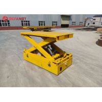 Quality Electrical Lift Steerable Hydraulic Transfer Trolley for sale