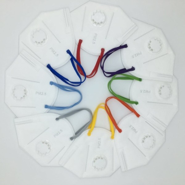 Quality Stretch Soft Flat Elastic Cord Disposable Mask Colourful Earloop Band 3.5mm 5mm for sale