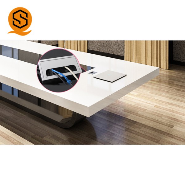 Quality Solid Surface Long Conference Room Table with 100% Repairable for sale