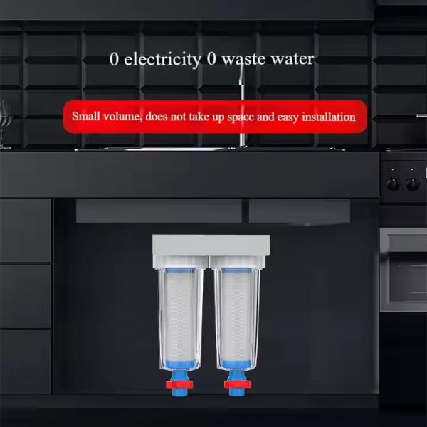 Quality Two Stage Kitchen Water Purifier Under Sink Sediment Filter 5 Microns for sale