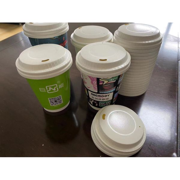 Quality Environmental Friendly Paper Cup Cover Making Machine AC380V 50HZ for sale