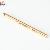 Quality Single Tube Design Waterproof 88MM Brass Gold Whistle Charm for sale