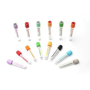 Quality 100mm Vacuum Blood Collection Tube , Blood Sample Collection Vials for sale