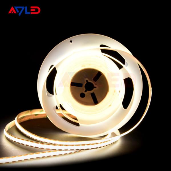 Quality High Density COB LED Strips Lights Dot Free Flexible Cuttable Connectable 12V for sale