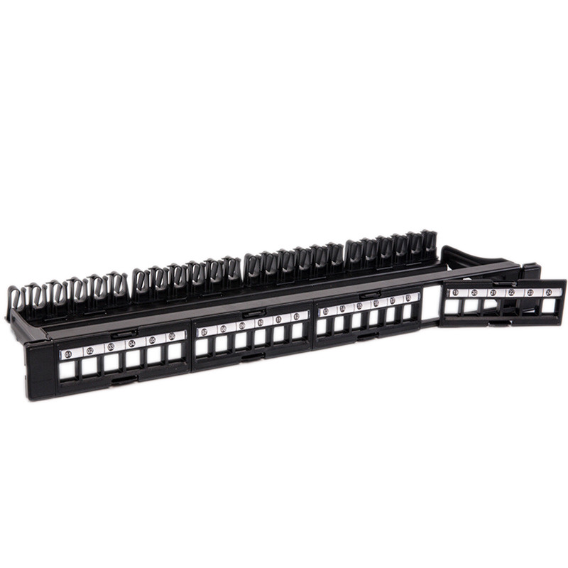 Quality CAT5 CAT6 Network Patch Panel UTP Blank Unloaded RJ45 24 Port Patch Panel for sale