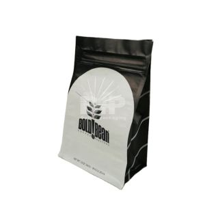 Quality Custom Printed Coffee Plastic Bag 250g 500g 1000g Square Flat Bottom Pouch for sale