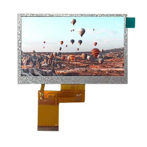 Quality 4.3 Inch TFT LCD Display 480x272 40 Pin LCD Display 500 Cd/M2 With RGB Interface for sale