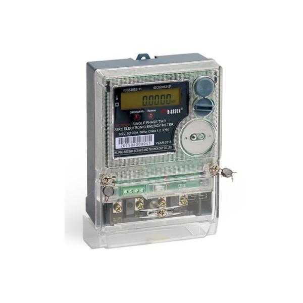 Quality IEC 62056 21 Single Phase Multifunction Smart Power Meter Class 2.0 Accuracy for sale
