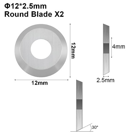 Quality 8pcs Tungsten Carbide Cutter Inserts For Wood Lathe Turning Tools for sale