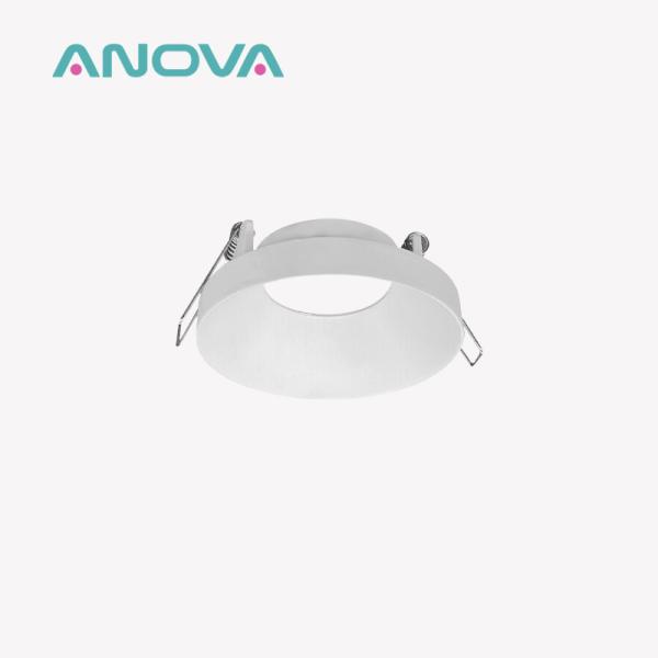 Quality Anti-Glare Recessed Spotlight Frame Semi-Recessed GU10/MR16 Compatible for sale