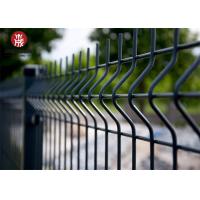 Quality Powder Coated 1800mm Metal Wire Fence River Bank 3D Curved for sale
