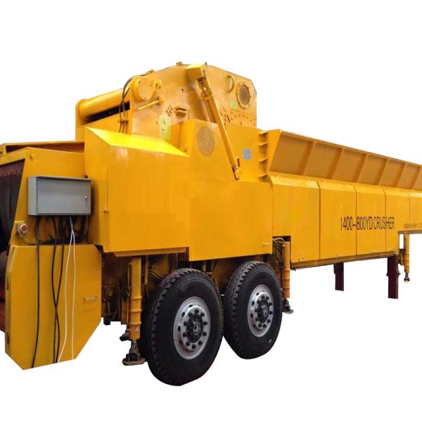 Quality 60mm Tree Branch Chips Wood Stump Chipper GX1400 With Chain Feeding Conveyor for sale