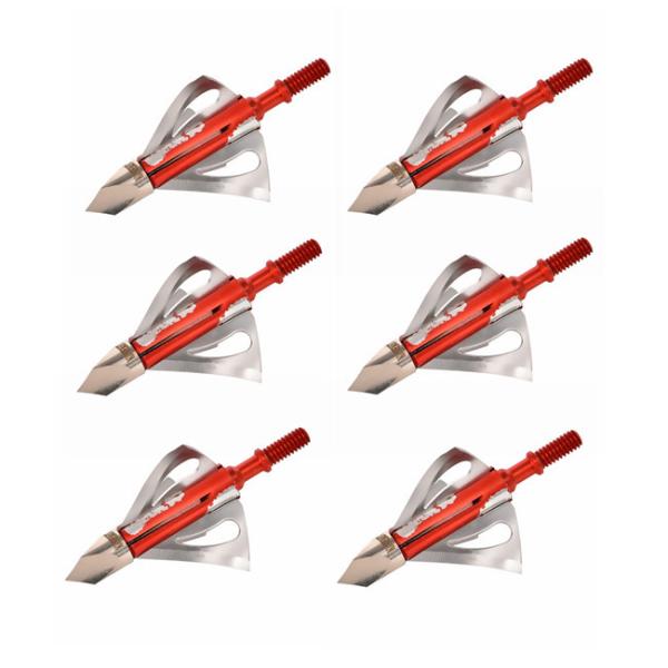 Quality ODM Red Spintite Crimson Talon Archery Broadhead Tip 100grain 3blade for sale