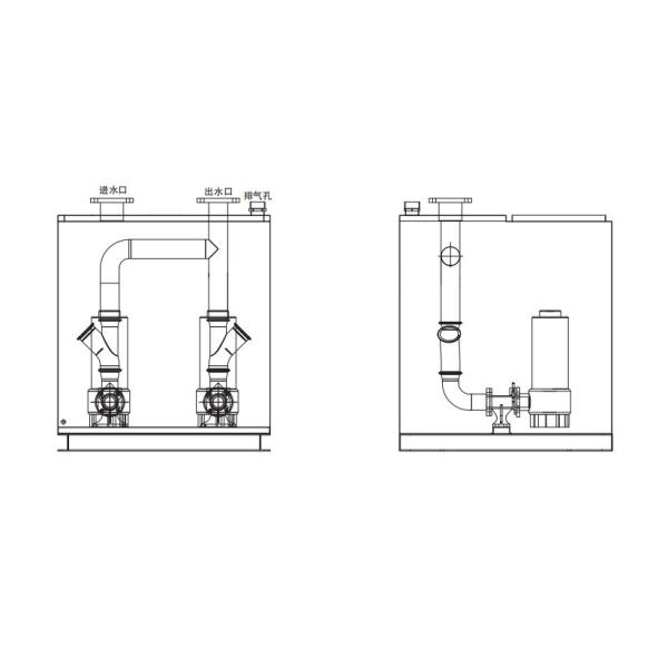 Quality Waste Water Lifting System Underground Sewage Collection Isolation Treatment for sale