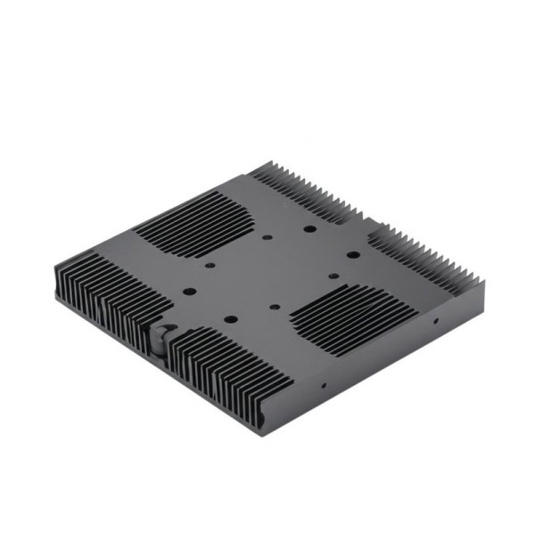 Quality Skiving Process Skived Fin Heat Sink Featuring Base Size 10-200mm Black Finish Suitable for Electronic Cooling Solutions for sale