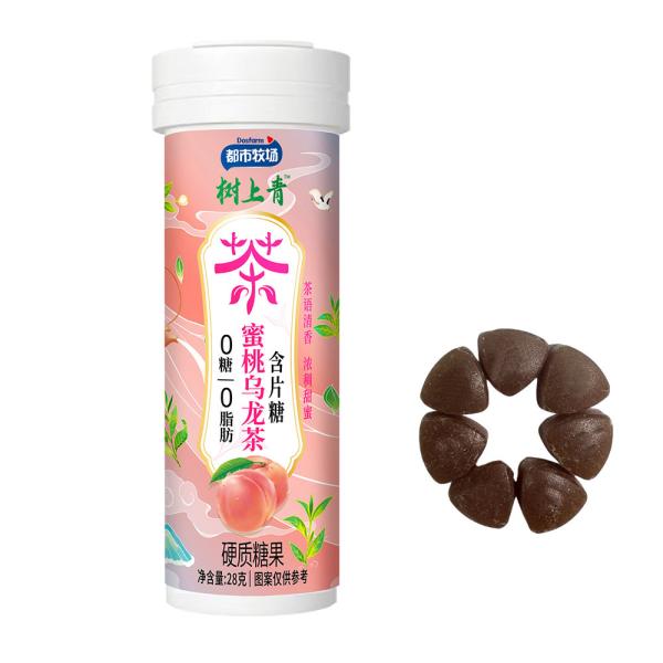 Quality Healthy Hard Candy With Peach Oolong Tea Flavor And Low Calories Lozenge Manufacturer for sale