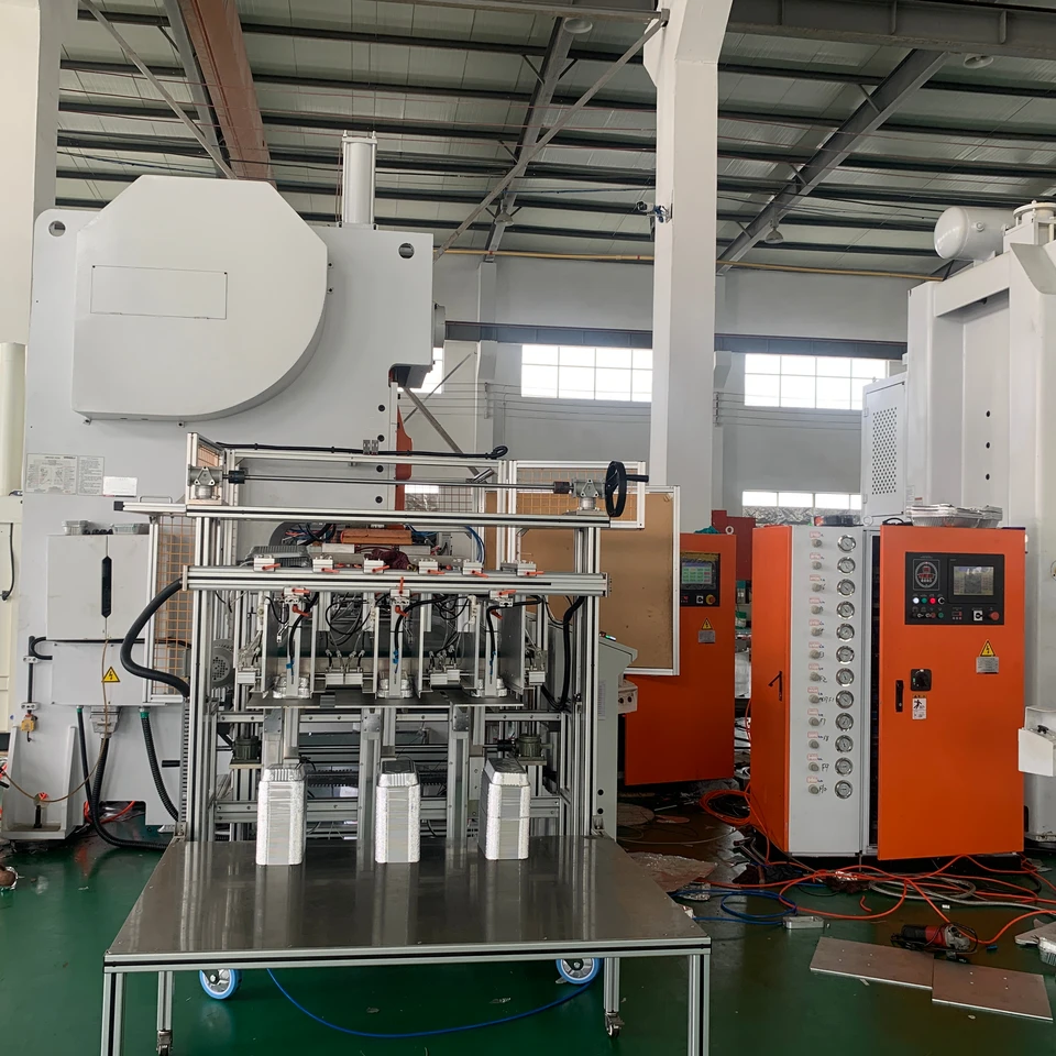Quality PLC Control System Sale Automatic Aluminium Foil Lunch Box Making Machine for sale