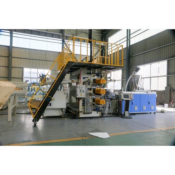 Quality Twin Conical Screw 3MM PVC Marble Sheet Production Line 220V/380V/440V for sale
