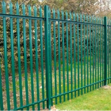 Quality Customized heavy duty palisade fence panels curved top palisade fencing W shape for sale