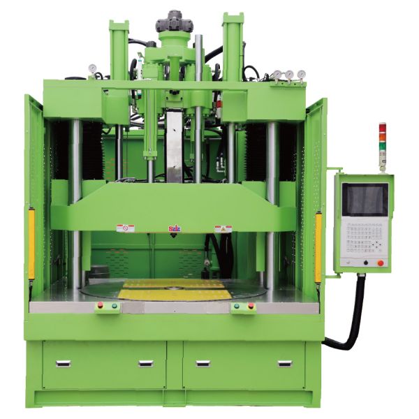 Quality Double Slide Two Station Rotary Table Vertical Injection Molding Machine Low Pressure for sale