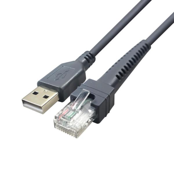 Quality 2m Straight USB Barcode Scanner Cord For Zebra Symbol LS2208 DS2208 for sale